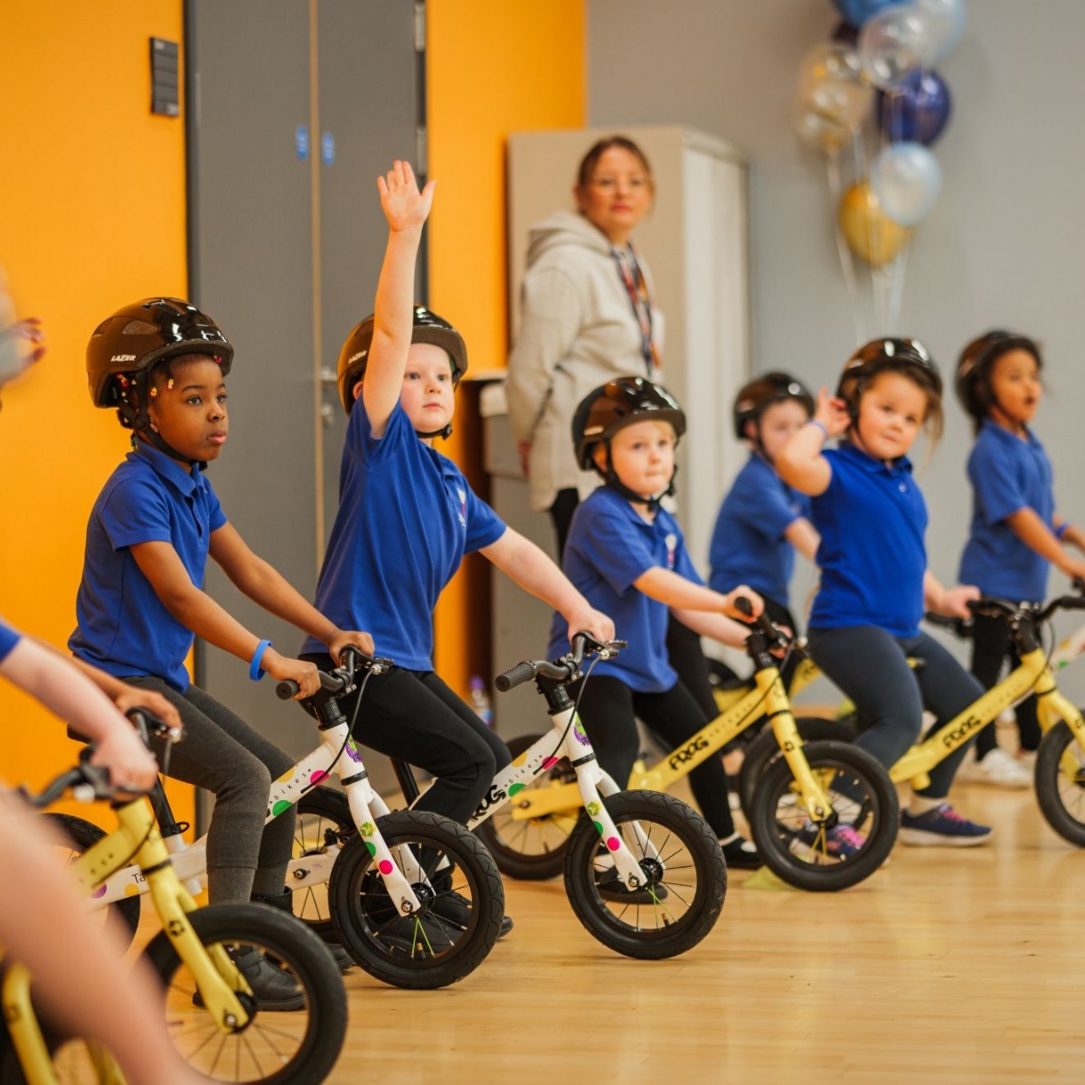 Central Primary - Children gear up for ‘Borrow a Balance Bike’ launch event